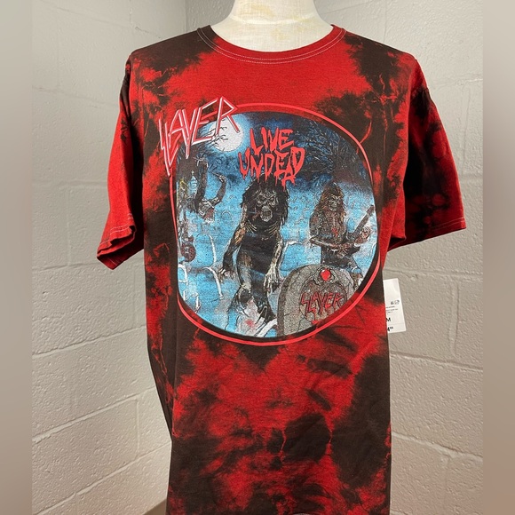 Shirts | Medium Red And Black Td Slayer Global Tshirt | Poshmark